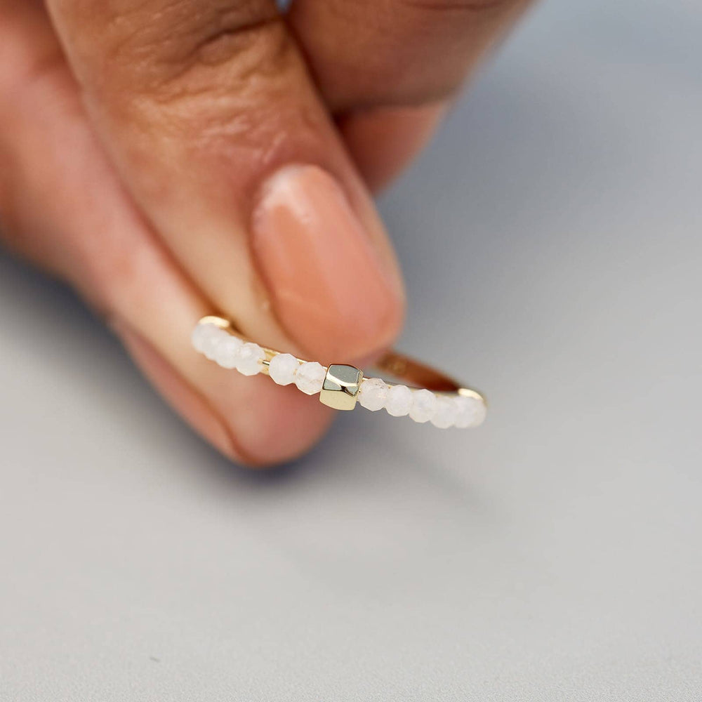 Pura Vida Beaded Gemstone Ring | Big Sun Beachwear and Tanning