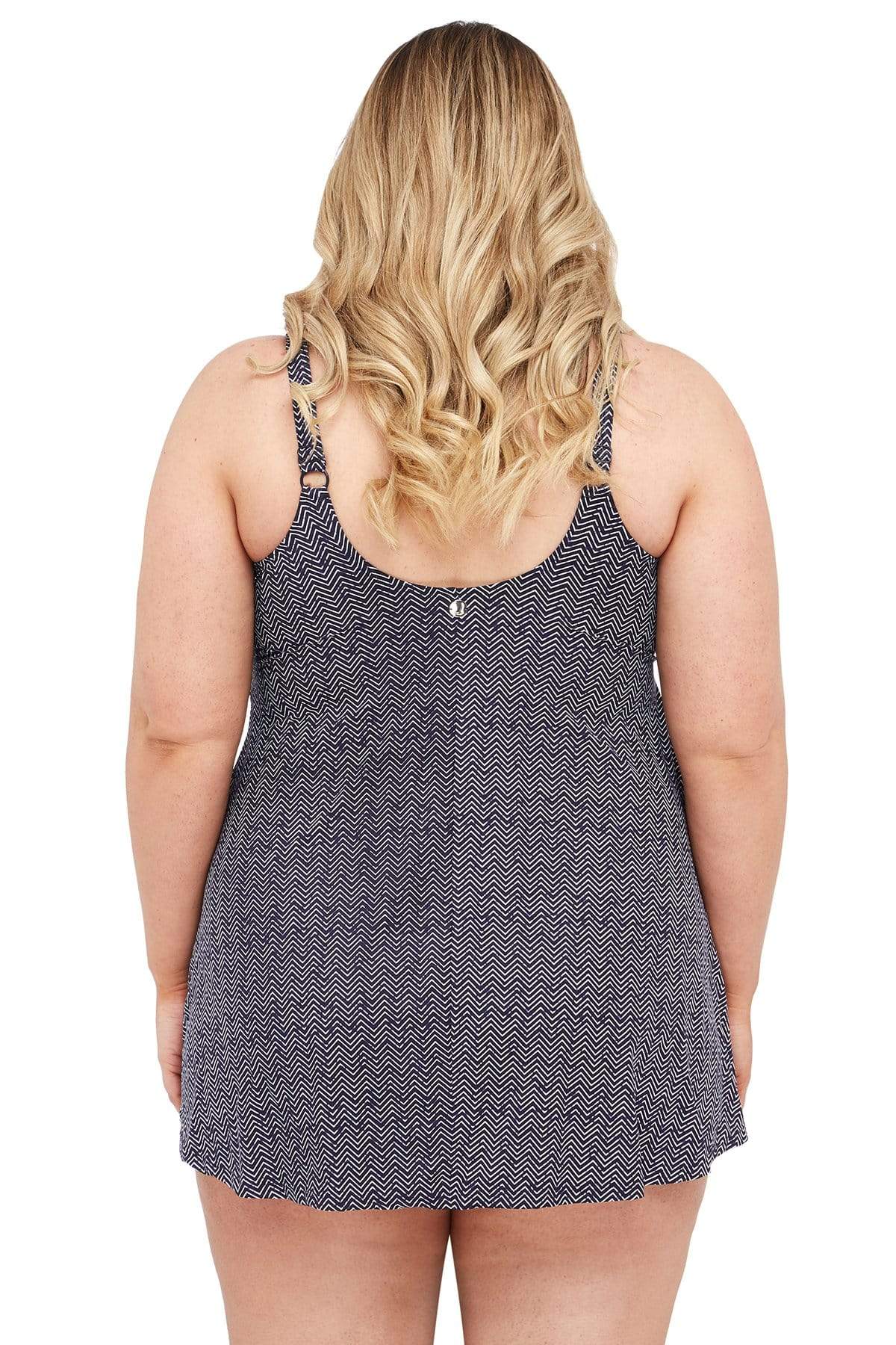 Artesands Navy Zig Zag Delacroix Swimdress – Big Sun Beachwear and Tanning