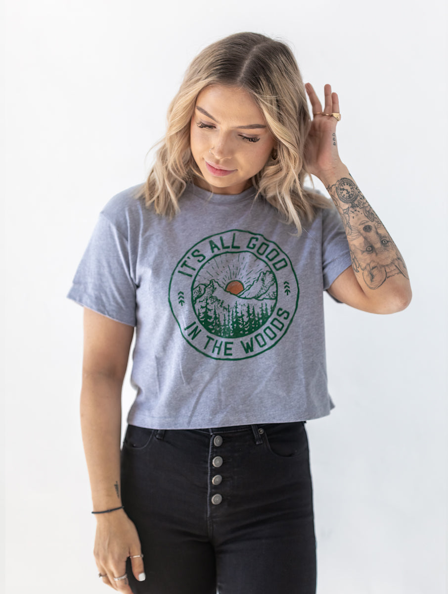 Northbound Supply Co. All Good In The Woods Crop Tee – Big Sun ...